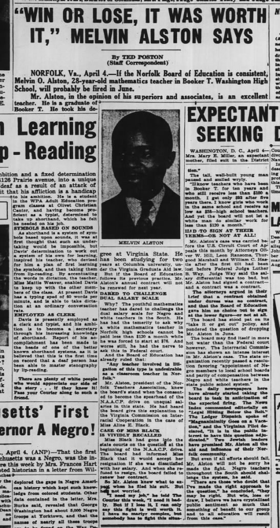 There’s Gold in Them Thar Newspapers: Melvin O. Alston – The Genealogy ...