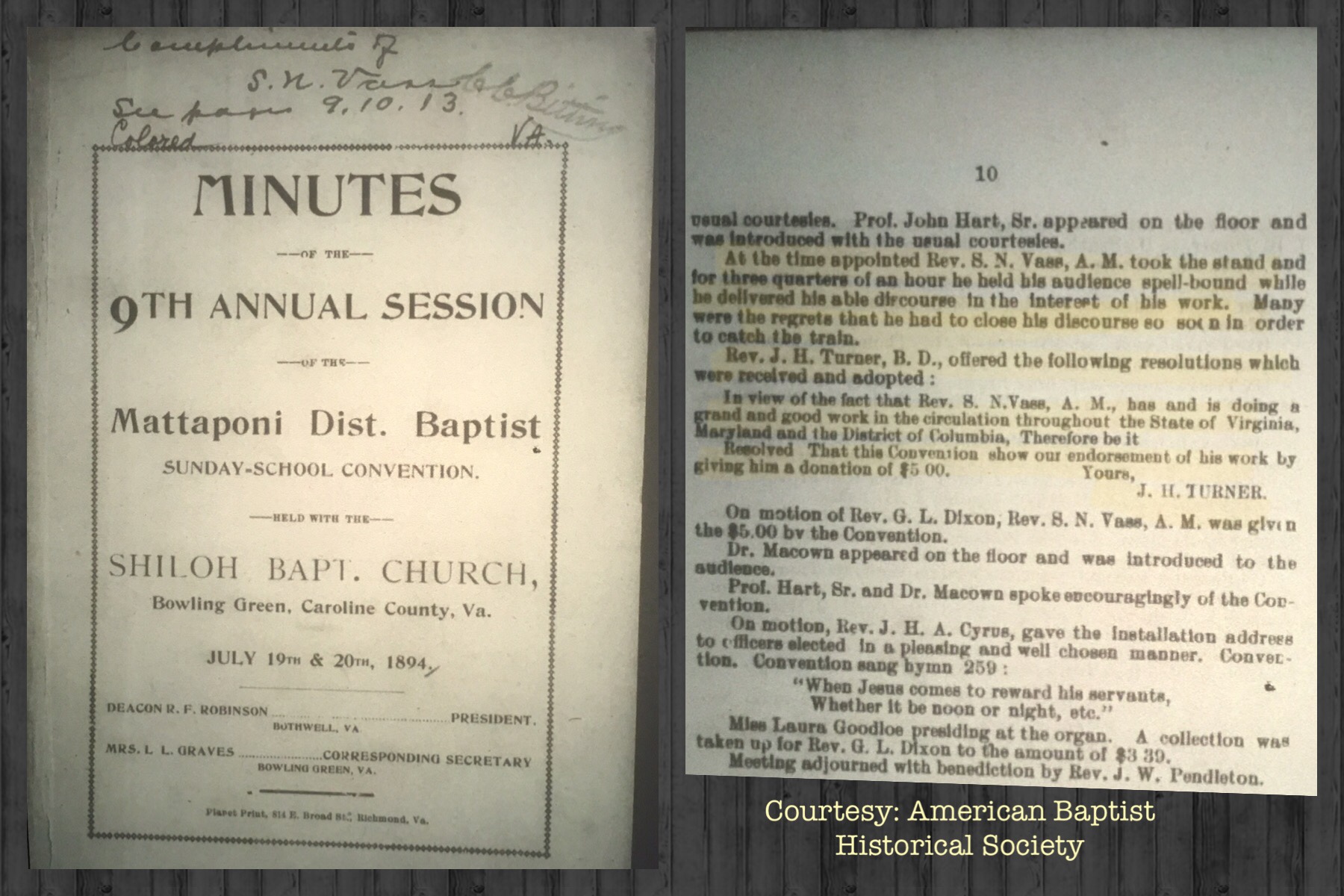 FAN Club: Rev. Dr. Samuel N. Vass, D.D. – The Genealogy Situation Room